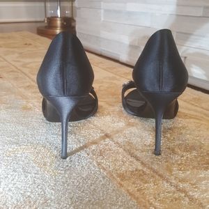 Gucci | Shoes | Gucci Sand Tess S Cuoio Raso Seta Nero 60 | Poshmark